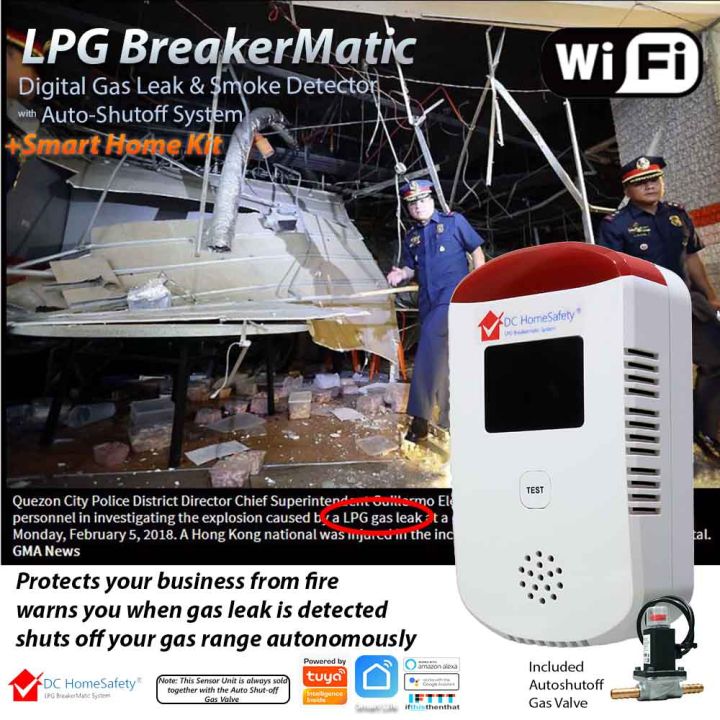 [WIFI] LPG BreakerMatic Digital Gas Leak Detector and Smoke Detector ...