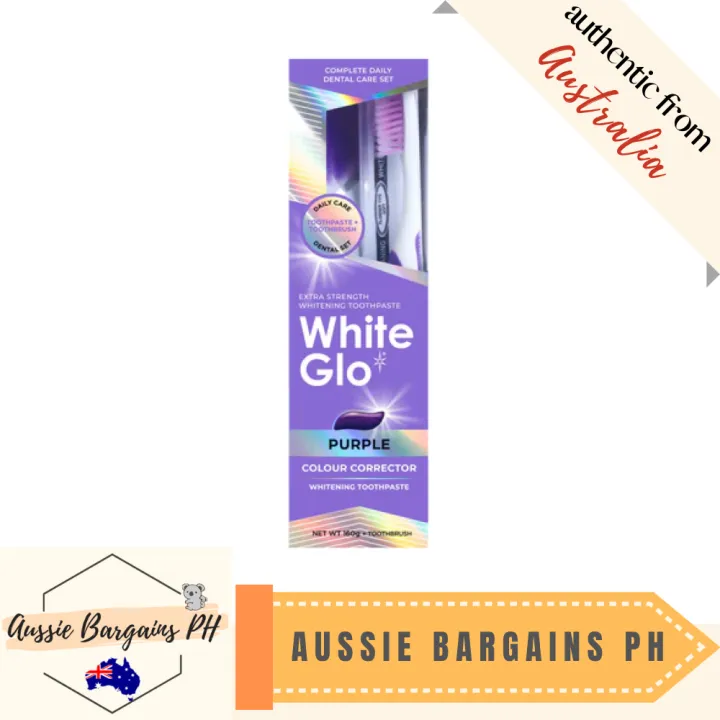 White Glo Purple Color Corrector Extra Strength Whitening Toothpaste ...