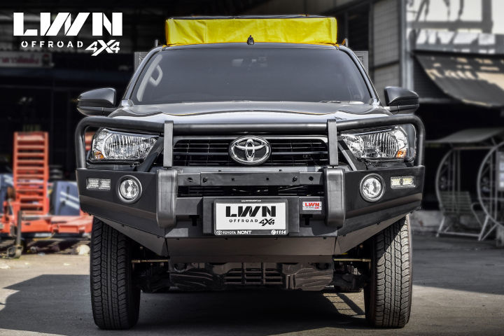 กันชนหน้าRevo 2023 ออฟโรด 3เขา กันชนหน้าดำ เหล็กดำ ชุดแต่งออฟโรด กันชน ...