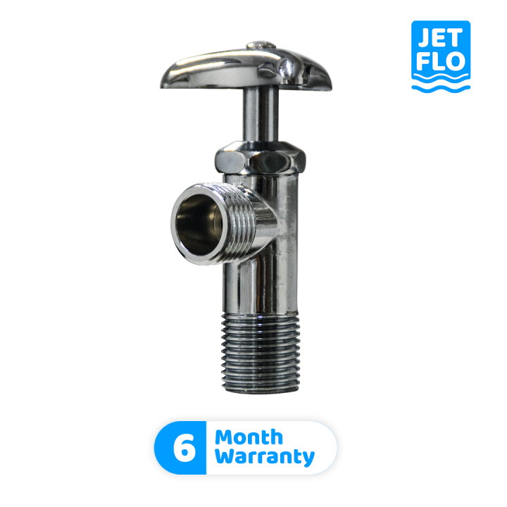 Jet-Flo Brass Angle Valve 1/2" with handle - Heavy duty | Lazada PH