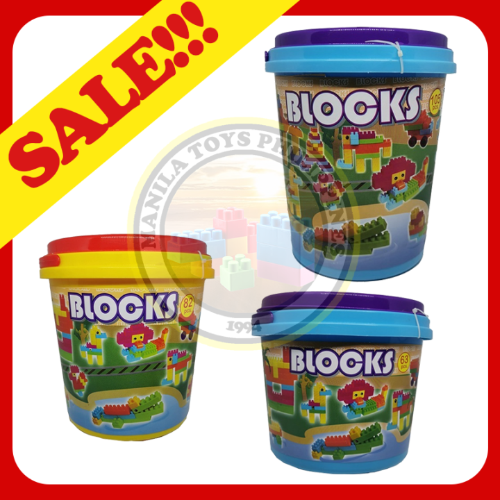 EDUCATIONAL BIG BLOCKS IN CONTAINER | Lazada PH