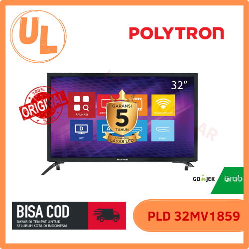 POLYTRON PLD-32CV1869/2269 EASY SMART LED TV 32 INCH - BERGARANSI RESMI ...