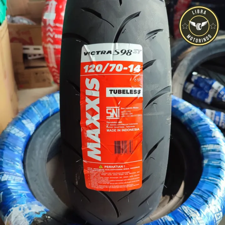 Ban Motor PCX, Vario R14 MAXXIS VICTRA S98 ST Ukuran 120/70-14 Ban SNI ...