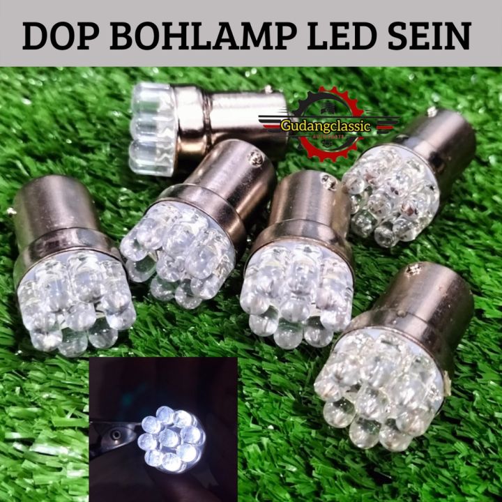 DOP BOHLAMP LED SEIN STOP KECIL DAN BESAR 9 MATA TITIK SUPER TERANG ...