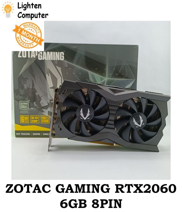 【USED】 ZOTAC Gaming RTX 2060 6GB Graphic Card | 8 pin | GDDR6 ...