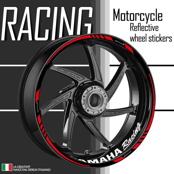 Reflective Motorcycle Accessories Wheel Sticker Inside of Hub Decals ...