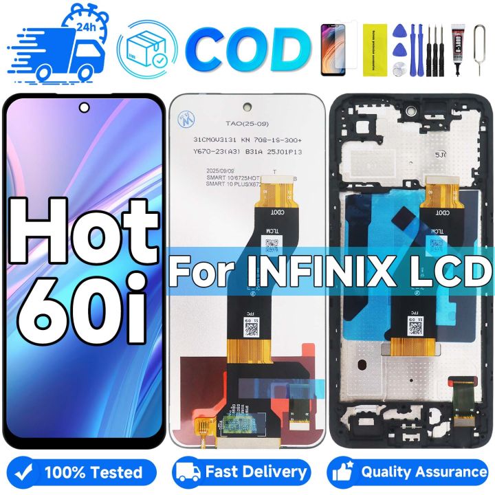 LCD For Infinix Hot 60i X6728 Original LCD Display Touch Screen with ...