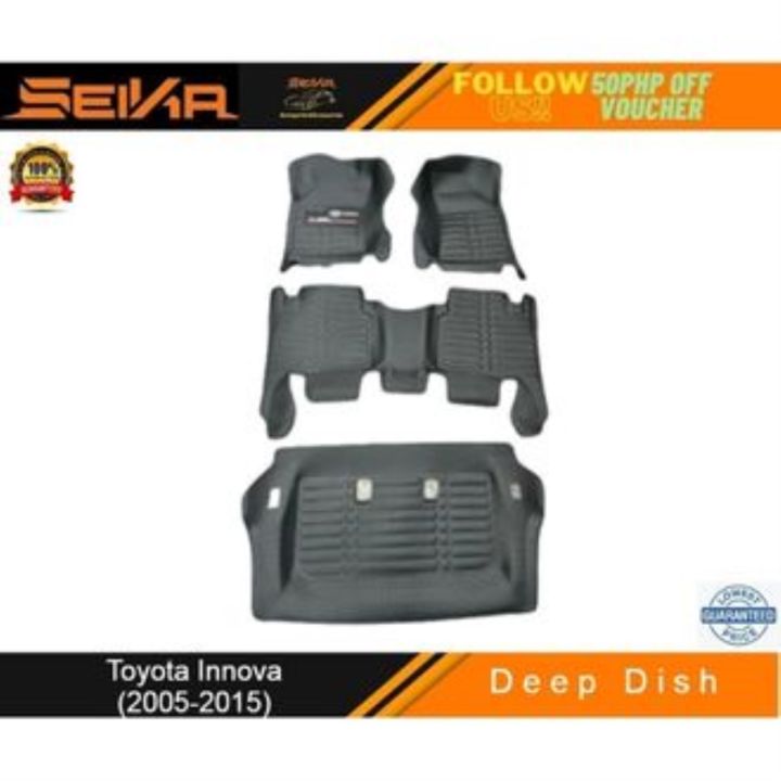 Toyota Innova 2005-2015 Deep Dish Car Matting | Lazada PH