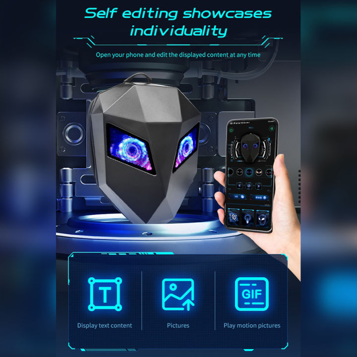 Amyove DIY Crelander LED Knight Backpack Waterproof Motorcycle Riding ...