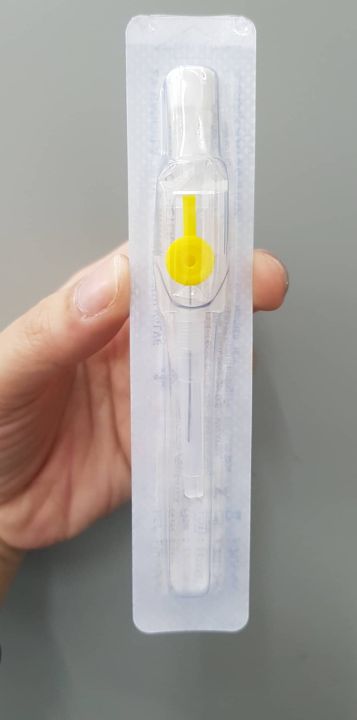IV CANNULA / CATHETER WITH VALVE 24G YELLOW CANNULA BRANULA | Lazada
