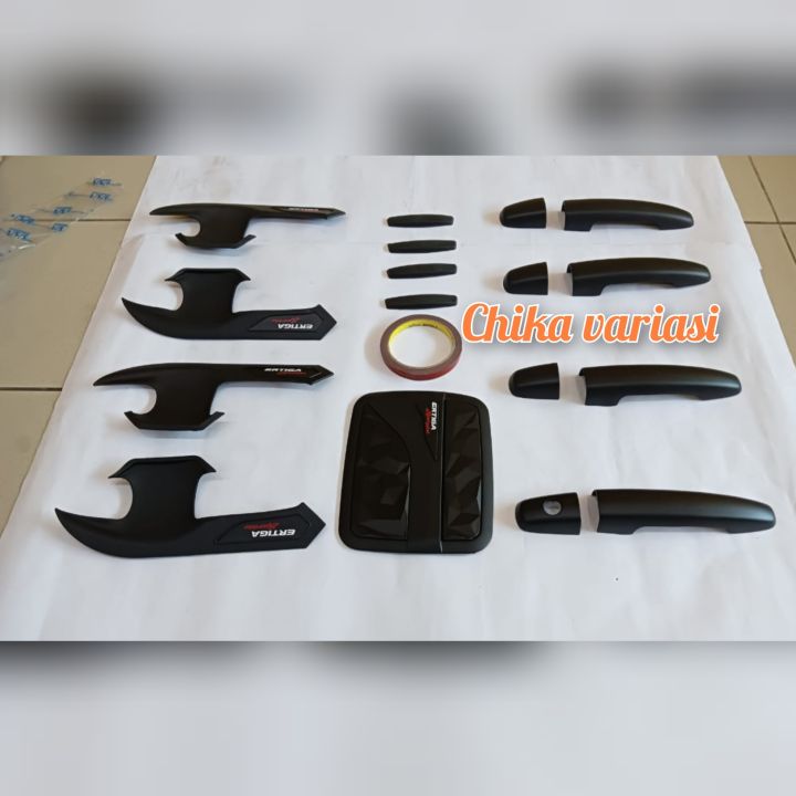 Paket cover door handle outer pegangan pintu tank cover tutup bensin door guard pintu mobil ...