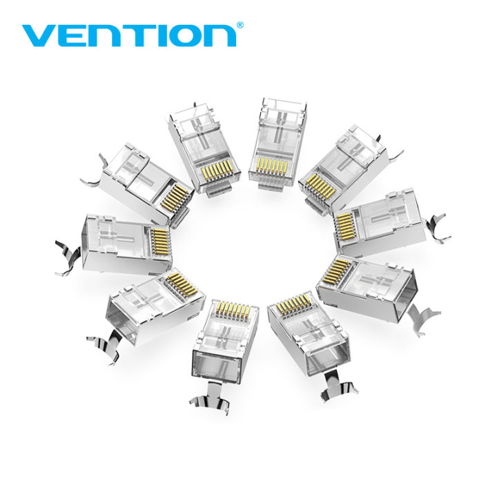 【COD】Vention Cat7 RJ45 Connector Cat7 Cat6A Cat6 Cat5e STP 8P8C FTP UTP ...