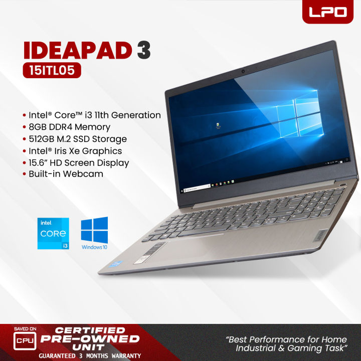 Intel® Core® i3-11th Gen 8GB Ram 512GB M.2 SSD Intel® Iris Xe Graphics ...