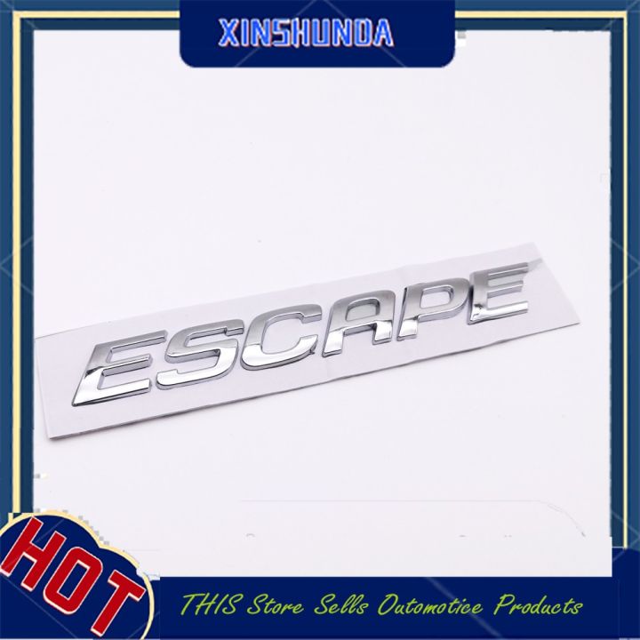 XSD 1pcs ABS Chrome ESCAPE Logo Auto Trunk Lid Emblem Badge Sticker ...
