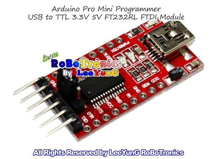 FT232RL FTDI USB to TTL 3.3V 5V USB Adapter Module Arduino Pro Mini ...