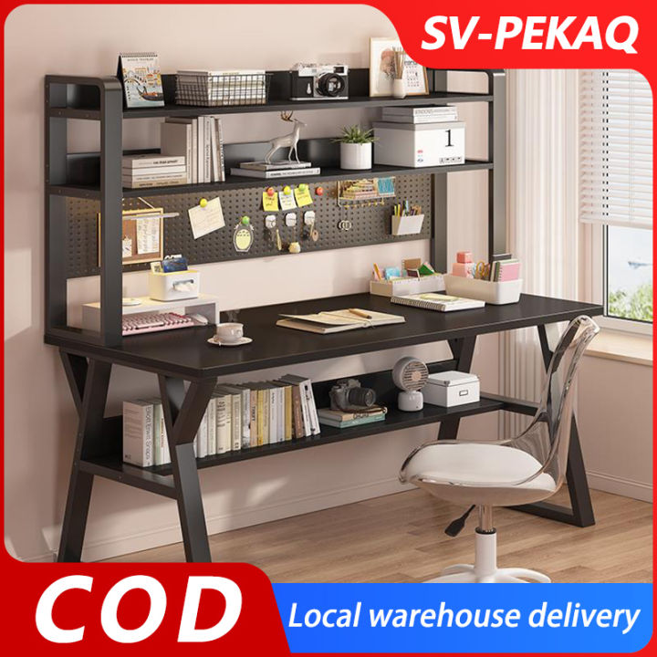 Study Table Computer Table with BookShelf All in one Hole Board ...
