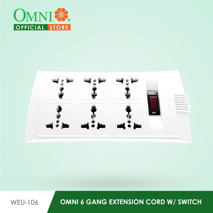 OMNI 6 Gang Extension Cord w/ Switch - WEU-106-PK | Lazada PH