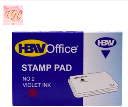 Stamp Pad Ink Pad Violet Ink (No. 1 and No. 2) School Office Supplies ...