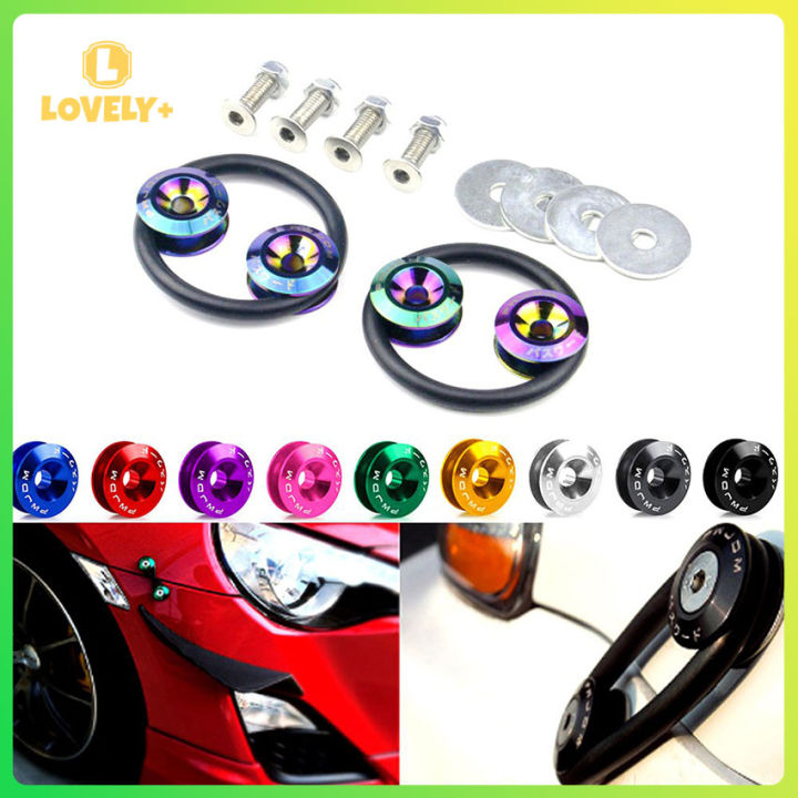 Universal JDM Car Aluminum Bumper Quick Release Fasteners Double-deck ...