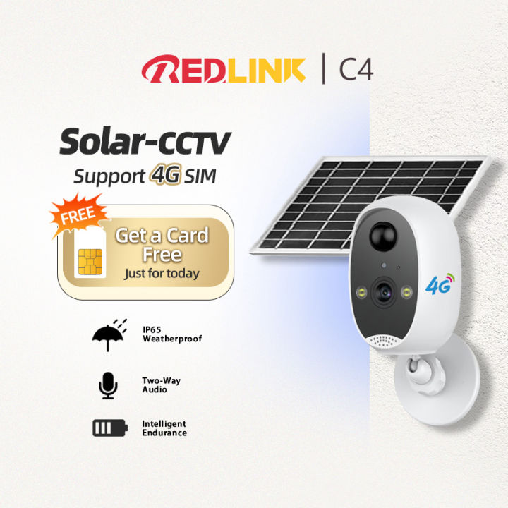 SIM card solar-powered outdoor camera with 4 million pixel resolution ...