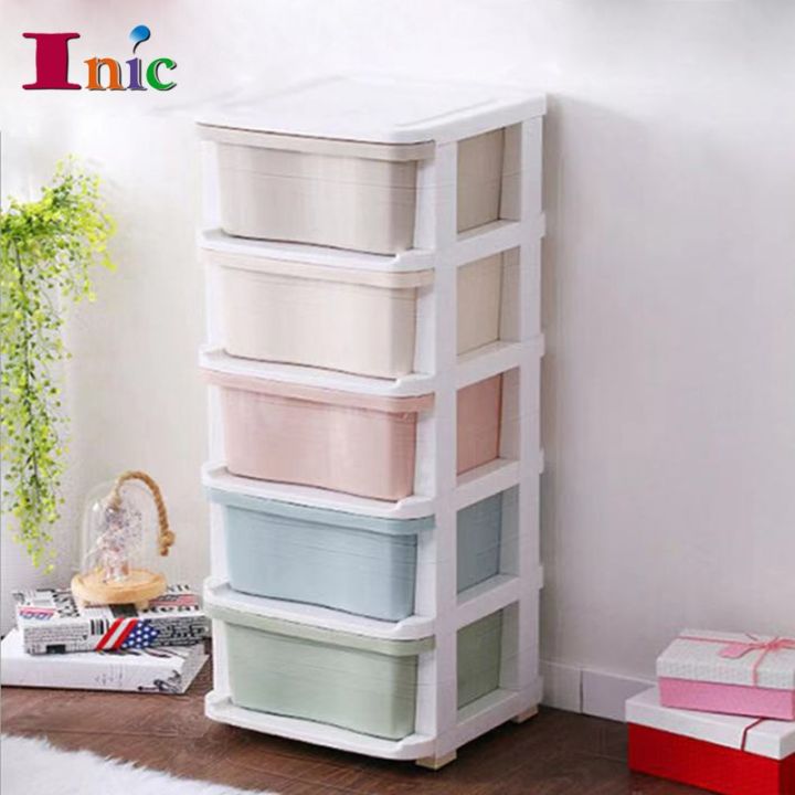 Storage Cabinet 5 Tier Plastic Drawer Cloth Storage Cabinet Plastic ...