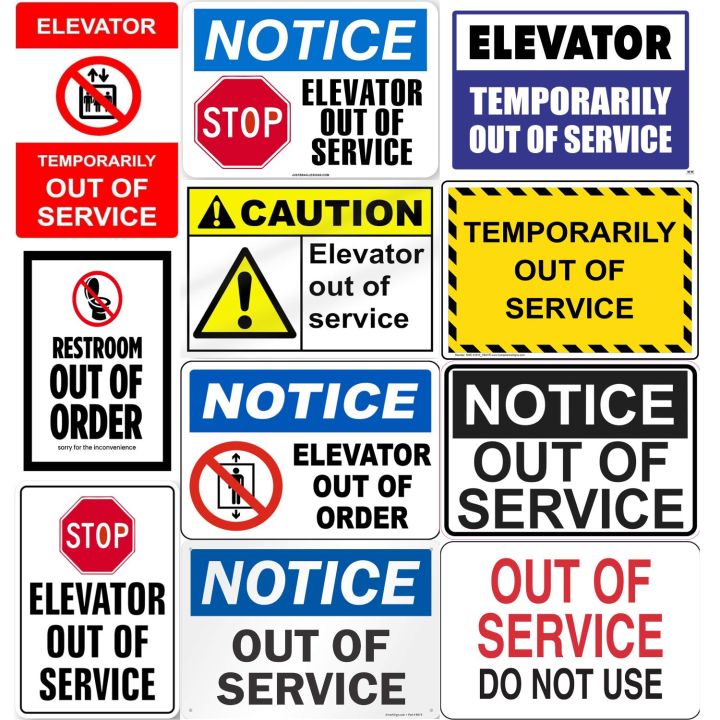 Out of Order Out of Service Temporarily Unavailable Restroom CR ...