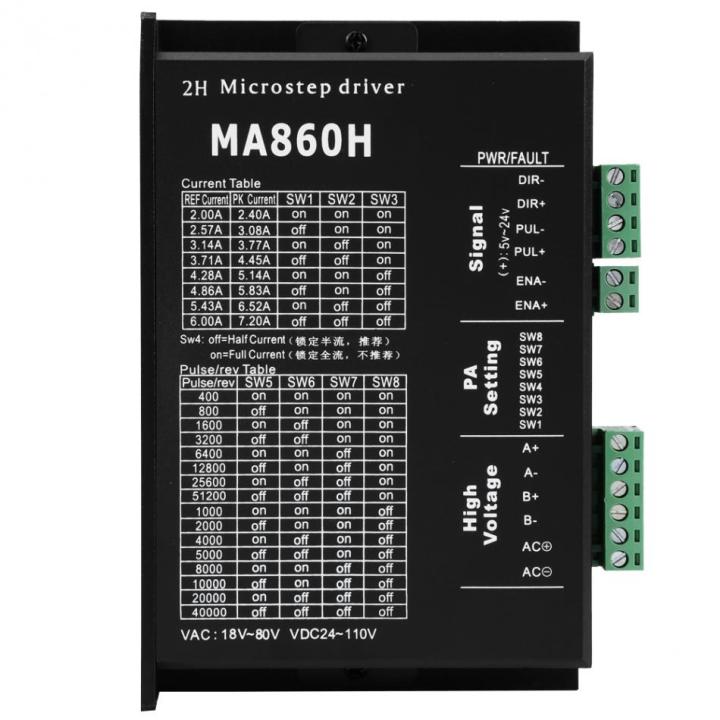 1Pc MA860H Stepper Motor Driver Controller Module 18-80V AC / 24-110V ...