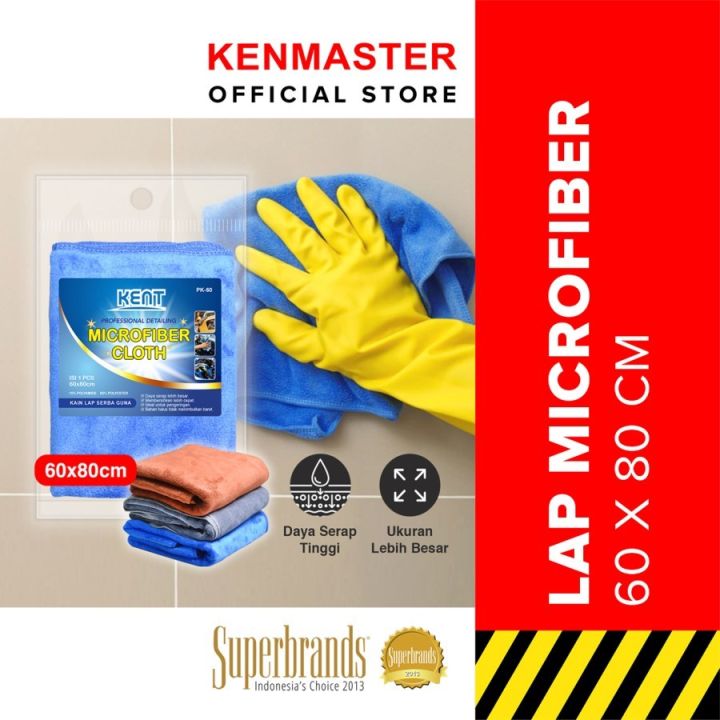 Kenmaster Lap Microfiber PK 60 Ukuran 60x80 cm / Kain Lap Serbaguna ...
