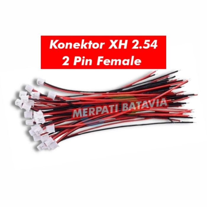 Konektor XH 2.54mm 2 Pin Soket Female Connector Kabel JST XH2.54 2P | Lazada Indonesia