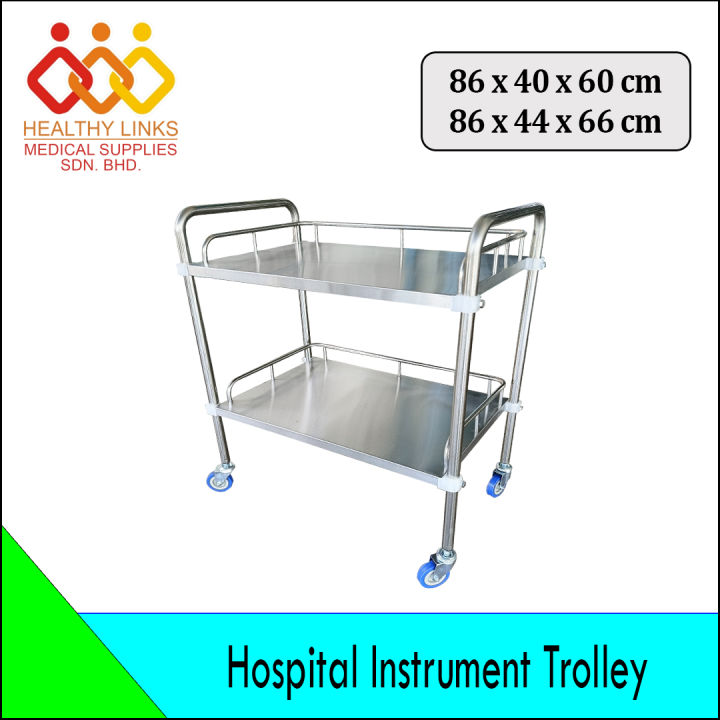 Hospital Instrument Trolley with Wheel - 2 Layer OR 3 Layer | Lazada