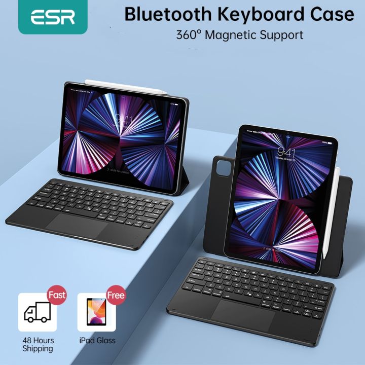 30 ESR Case For Ipad Pro 12 9 11 Keyboard Bluetooth Wireless Backlit ...
