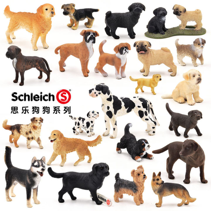 🦍 Sile Toy Store~ Siler Schleich German Shepherd Dog Golden Retriever ...