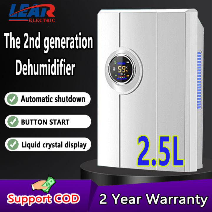 2.5 L/4L Dehumidifier Dual Drainage System High Power LED Display Air ...