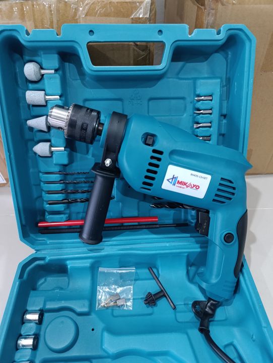 13mm SET mesin bor impact listrik 580W impact bor Set Bor tangan ...