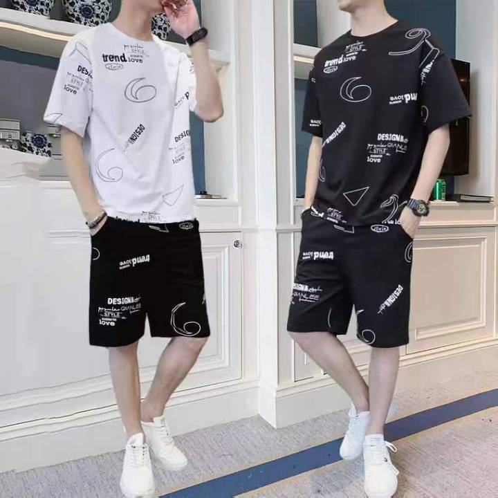 ⚡️ พร้อมส่ง⚡️เสื้อชุดผู้ชาย เสื้อผู้ชาย กางเกงขาสั้นผู้ชาย (เสื้อ ...