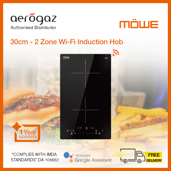 MOWE MW238i 30cm 2 Zone Wi-Fi Induction Hob | Lazada Singapore