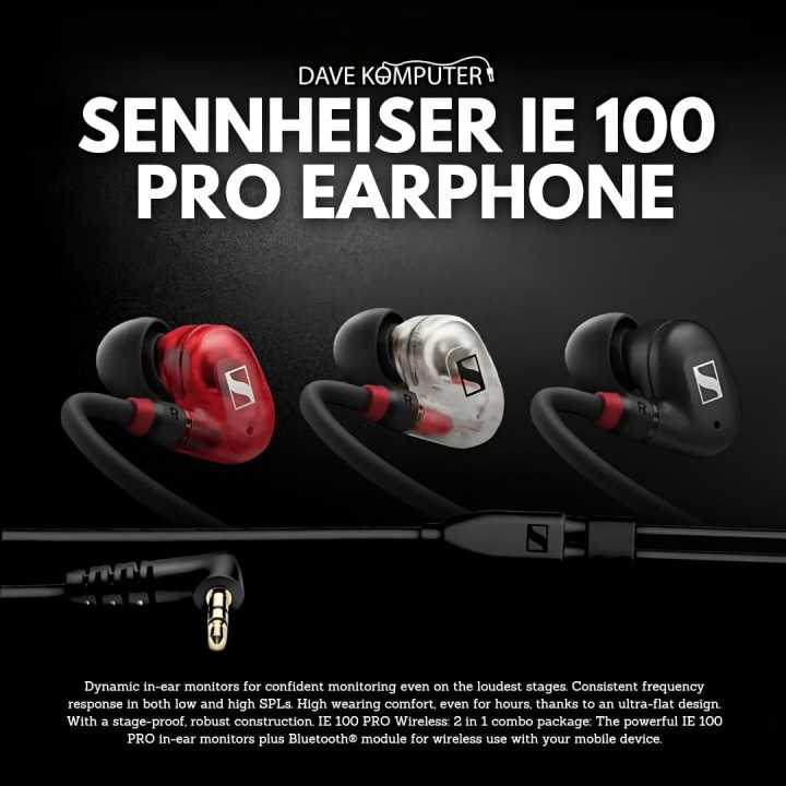 SENNHEISER IE 100 PRO / IE100 PRO / IE-100 PRO Earphone | Lazada Indonesia