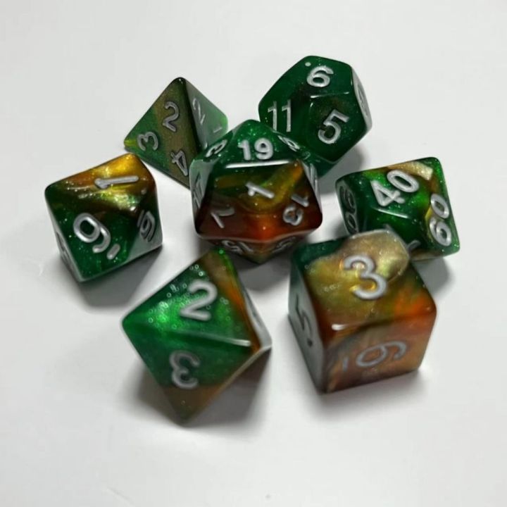 PETIBABY 7Pcs/set D12 D20 For TRPG DND 7-Die Table Game DND Dice Game ...