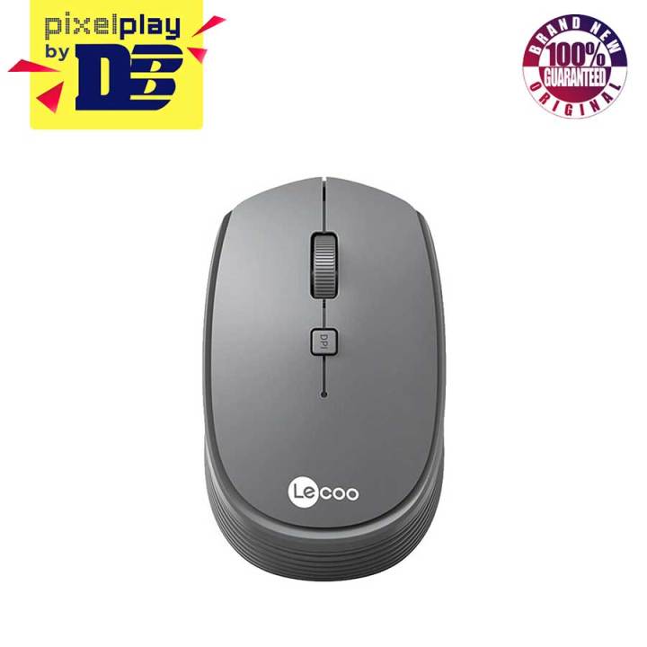 Lenovo Lecoo WS202 2.4G Wireless Mouse (Grey) | Lazada PH