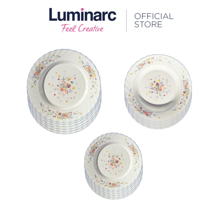 Luminarc Victoria 18pc Dinner Set | Lazada PH
