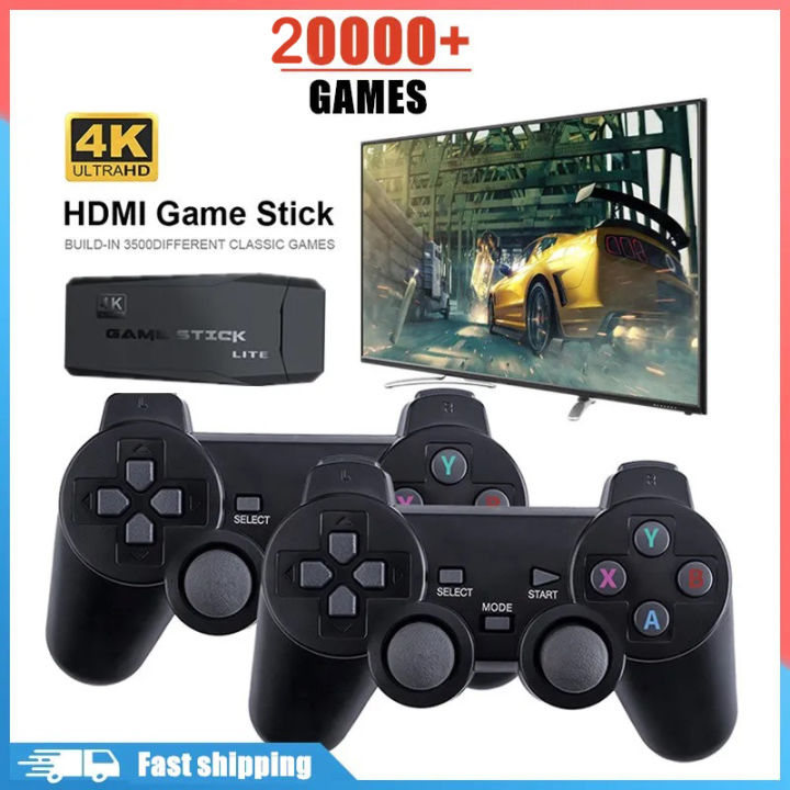 วิดีโอเกม เครื่องเล่นเกม Controller Retro TV Video Game Console 64G ...
