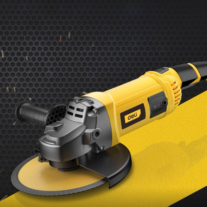 Deli Heavy Duty Angle Grinder 2000W Polisher Electric Angle Grinder EDL ...