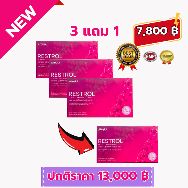 เรสทรอล RESTROL นวัตกรรมแห่งการชะลอวัย(ผลิตภัณฑ์ที่พัฒนาและวิจัยร่วมกับ ...