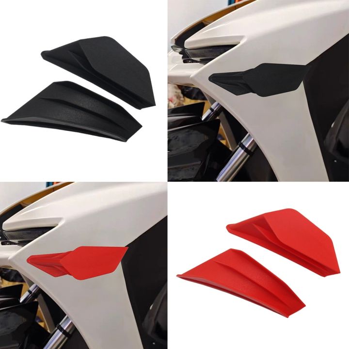 2pcs Motorcycle GP Winglets Kits Aerodynamic Wing Spoiler Universal ...