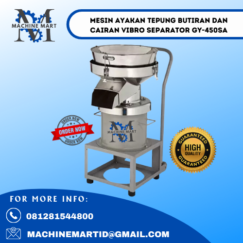 Mesin Ayakan Tepung Butiran dan Cairan Vibro Separator GY-450SA ...