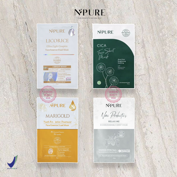 NPURE Sheet Mask - Licorice Ultra Light Complete | Marigold Youth ...