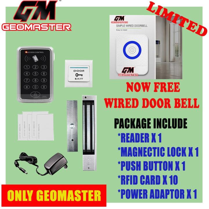 RFID CARD ACCESS , DOOR ACCESS SYSTEM WITH INSTALLATION DIAGRAM | Lazada