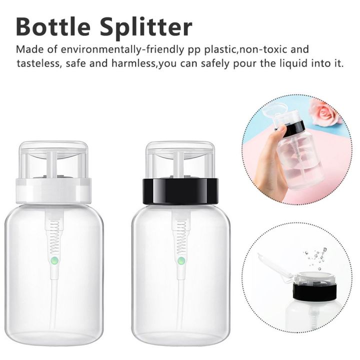 GHFT แบบพกพา ขวดบีบ กดปั๊ม กด คอนเทนเนอร์เครื่องสำอาง ขวดถอดเล็บ ขวดรี ...