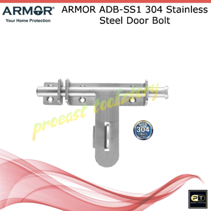 ARMOR ADB-SS1 304 Stainless Steel Door Bolt VT | Lazada
