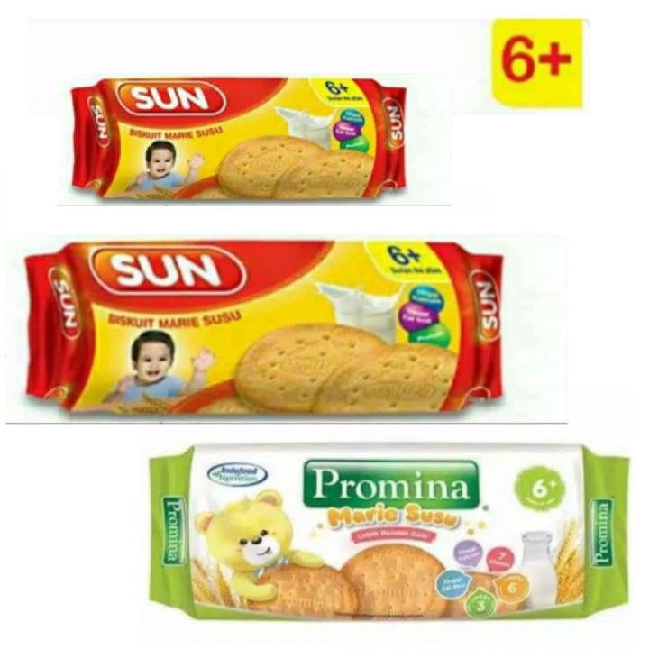 Promina Sun Biskuit Bayi Marie Susu Mpasi 6 Bulan | Lazada Indonesia